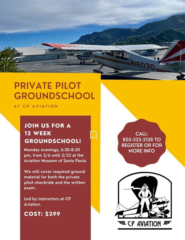 Flight training, aircraft maintenance, Santa Paula CA